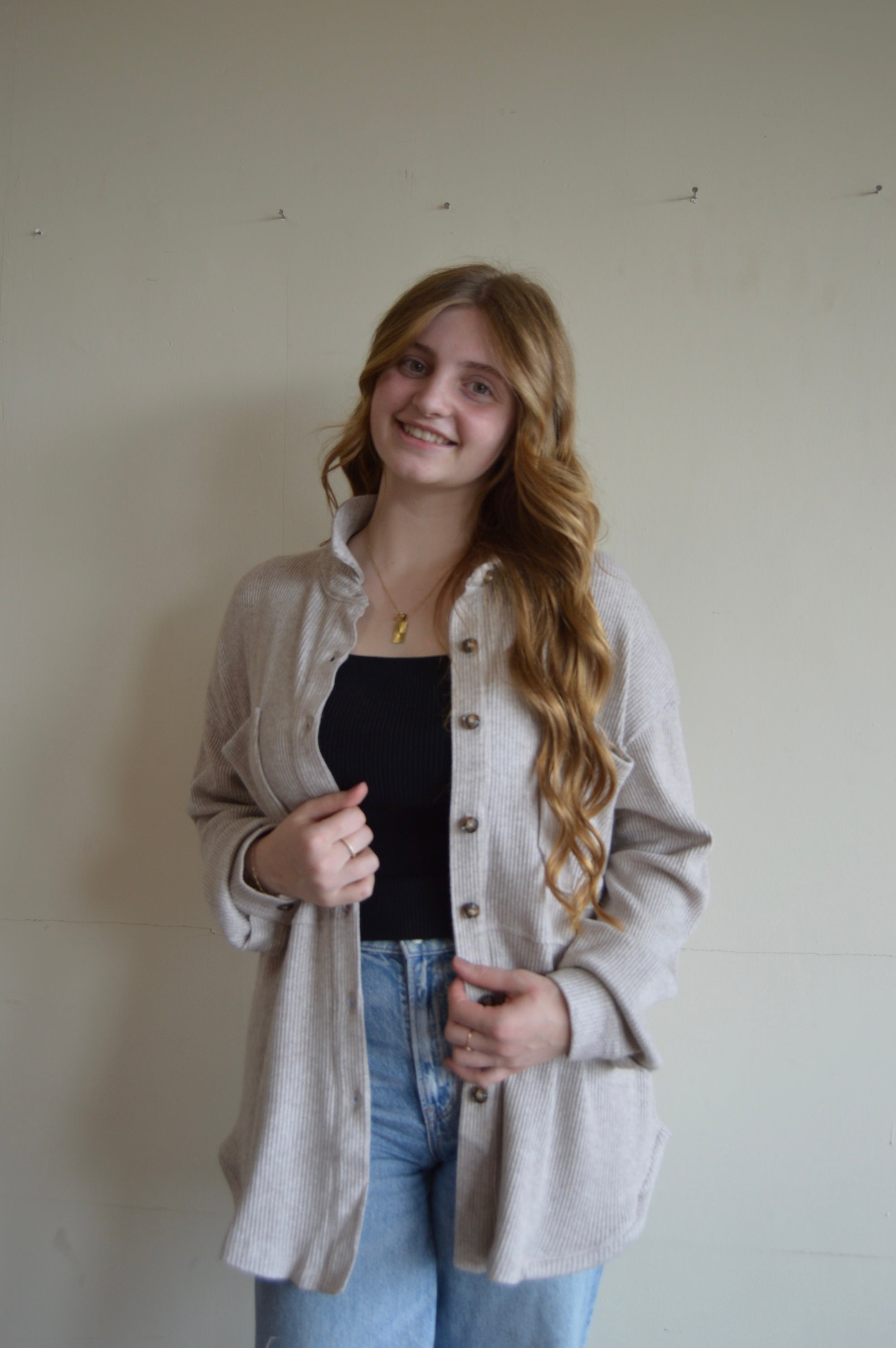 Kali Button Down Jacket - Stone – Wildfire